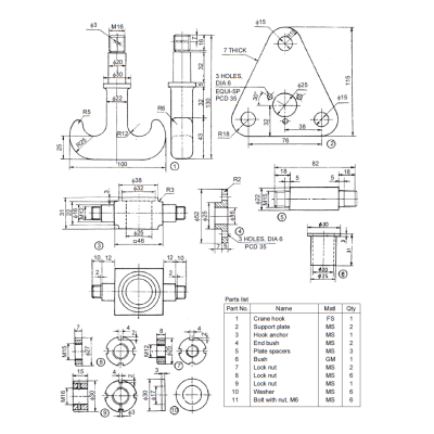 Crane Hook Block| Crane Double Beam Hook| Hook Manufacturer